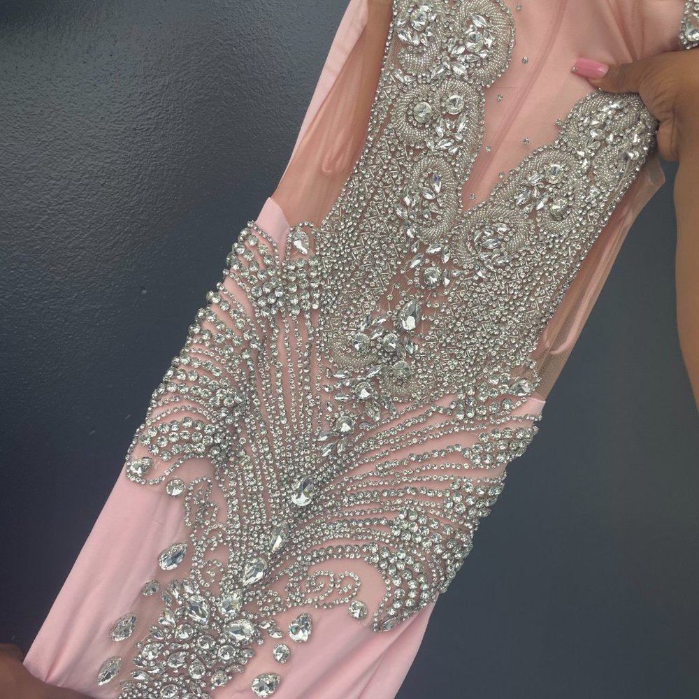Pink Mermaid Evening Dress - Gem